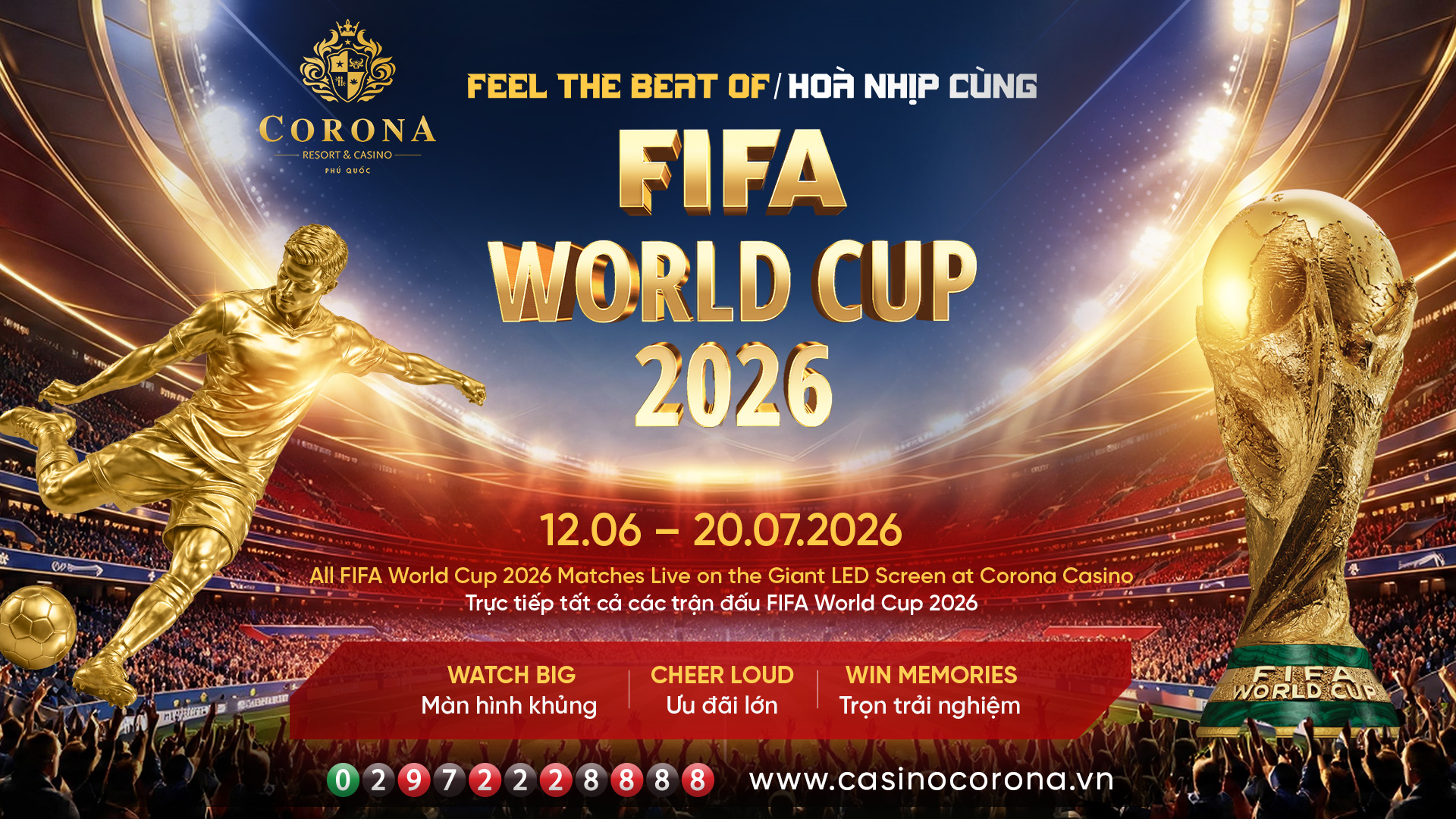 FEEL THE BEAT OF FIFA WORLD CUP 2026 - Casino Corona